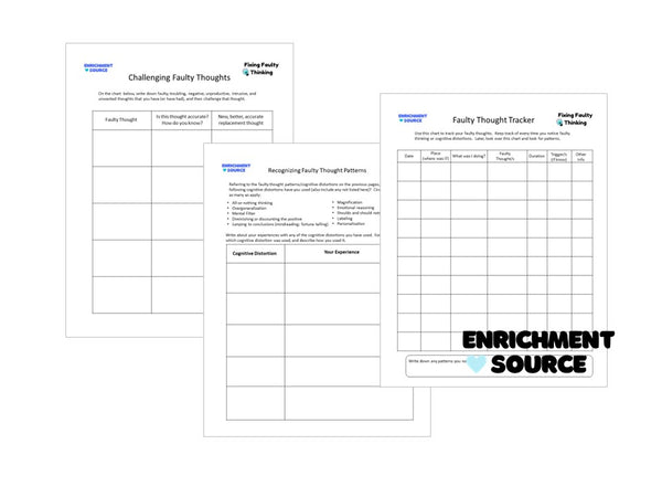 Faulty Thinking Workbook, Fixing Faulty Thoughts - Enrichment Source