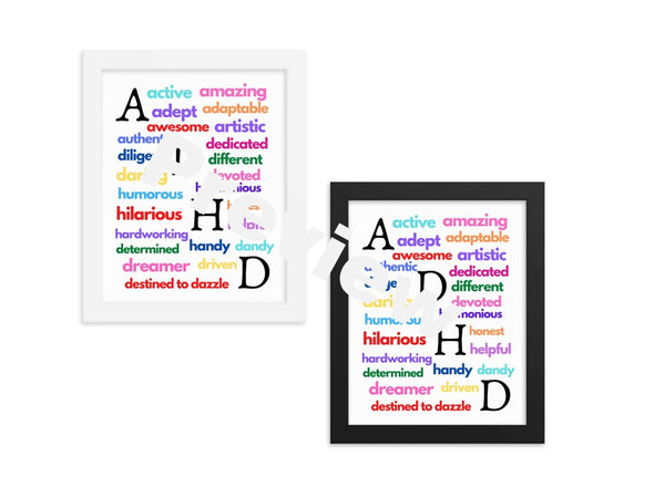 ADHD Printable Sign, Wall Art Digital Download - Enrichment Source