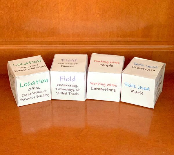 Career Exploration Printable Dice - Enrichment Source