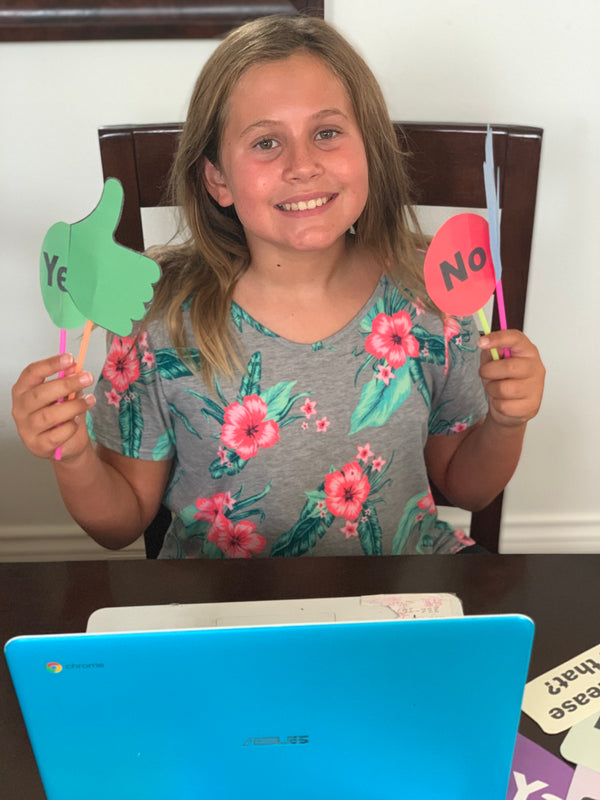 Fun, Printable Distance Learning Response Signs - Enrichment Source