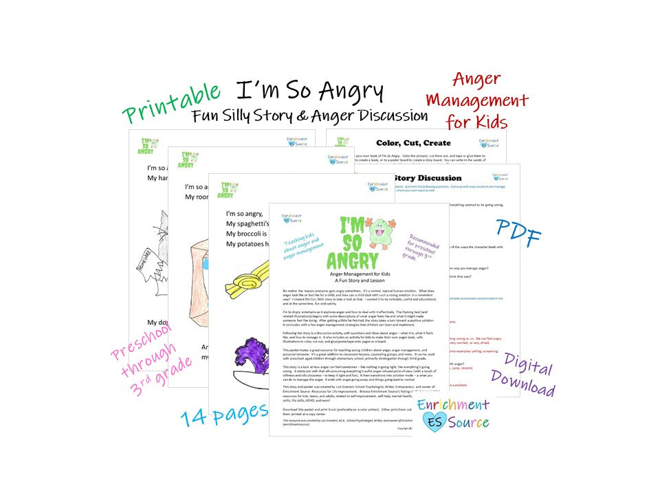 Anger Management Story and Lesson for Young Children - Enrichment Source