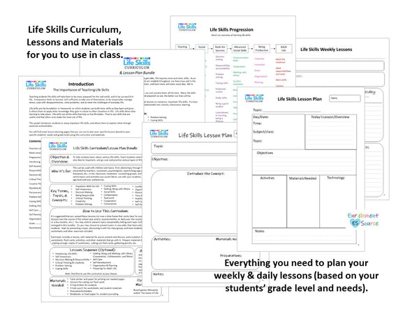 Life Skills Curriculum and Lesson Planning Bundle for Middle and High ...