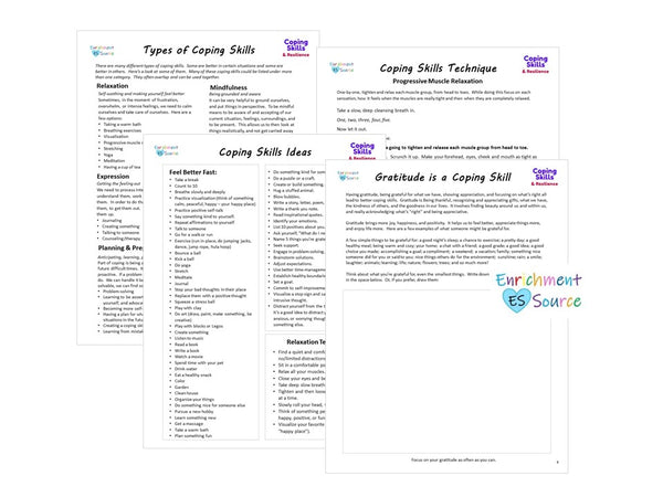 Coping Skills & Resilience Workbook for Kids & Teens - Enrichment Source